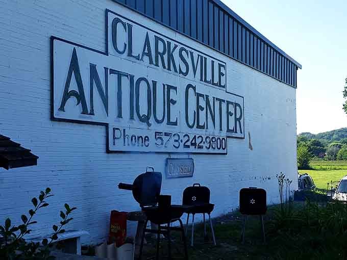 The Clarksville Antique Center stands ready to swallow your afternoon whole and make you grateful for it.