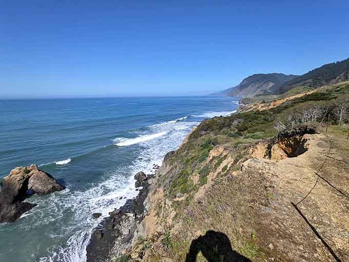 When the coastal bluffs meet the Pacific, you get views that make every white-knuckle turn worthwhile.