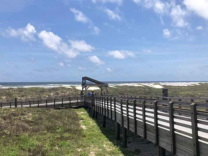 The boardwalk to paradise looks like something out of a beach lover's fever dream, doesn't it?