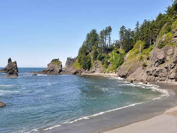 Those sea stacks rising from the Pacific aren't just rocks, they're nature's own sculpture garden.