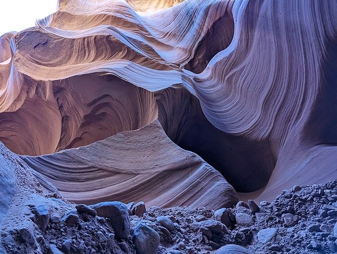 Nature's masterclass in interior design, where flowing sandstone walls put every human architect to shame.