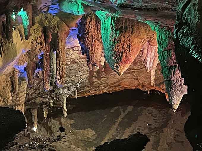 The main chamber showcases nature's architectural genius, with formations that took millennia to perfect one drip at a time.