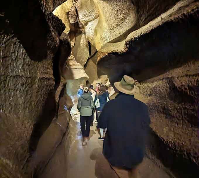 Tour groups wind through chambers that make you feel like you've stumbled into Middle Earth's vacation home.