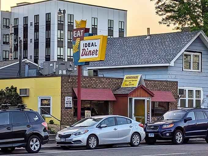 That vintage sign isn't just decoration, it's a beacon calling you home to breakfast done right.