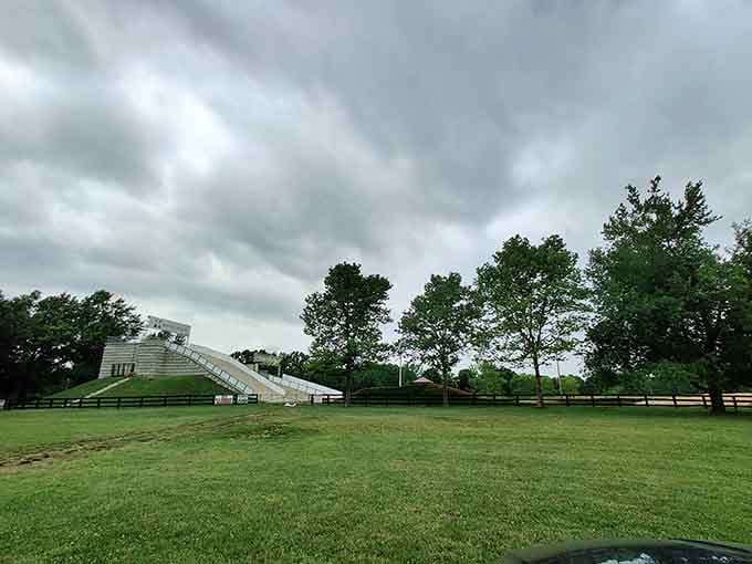 The BMX track at Tom Sawyer offers thrills and jumps for riders of all skill levels in a beautiful setting.