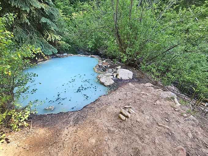 That turquoise water looks like someone liquified a tropical vacation and poured it into Colorado's backyard.