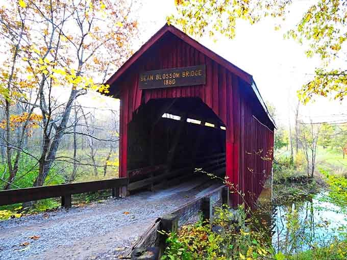 That classic red barn paint job has been turning heads since 1880, and it's still got it.