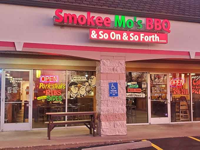 That storefront might look unassuming, but behind those doors lies some serious barbecue magic waiting to happen.