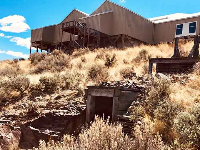 The center rises from the high desert like it's been here forever, blending history with landscape perfectly.
