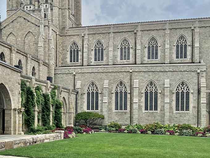 Gothic architecture meets Pennsylvania countryside, and somehow it works better than pineapple on pizza ever could.