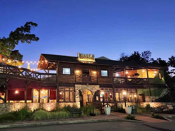 When the lights come on at dusk, this place transforms into exactly where you want to be.