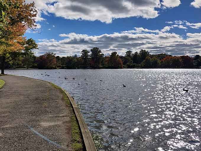 When the lake mirrors the sky this perfectly, you start questioning which way is up.
