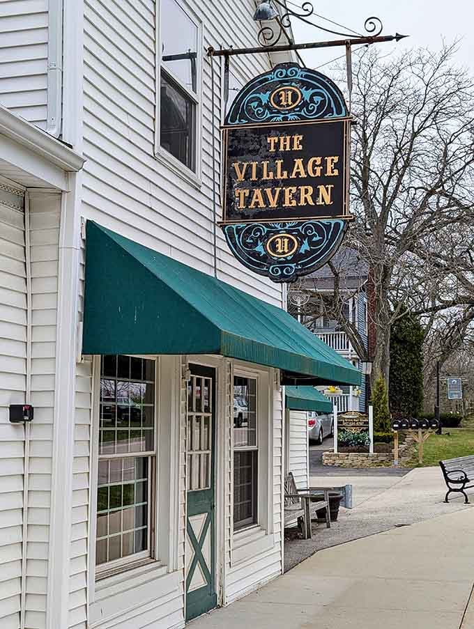 That ornate hanging sign isn't just decoration; it's been welcoming thirsty travelers for over a century of Illinois history.