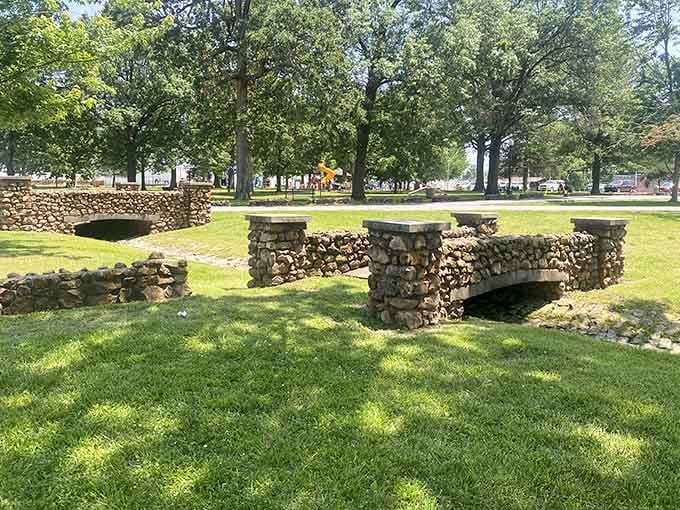 This charming stone bridge proves that sometimes the most beautiful things are built to last, not to impress.