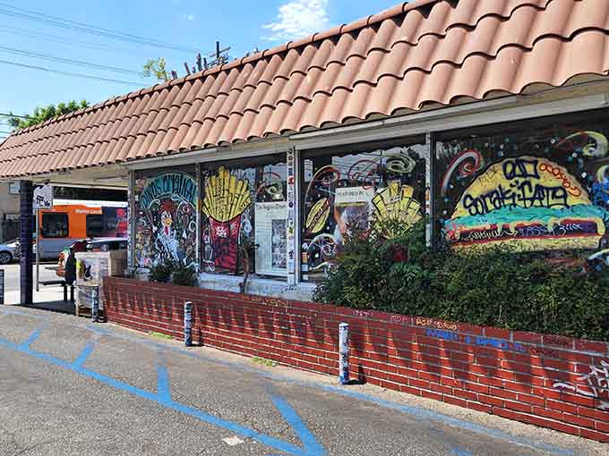 Street art meets comfort food at this Los Angeles gem where the murals are almost as vibrant as the flavors.