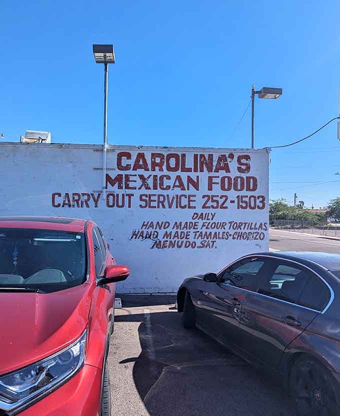 When a place advertises handmade tortillas and tamales right on the building, you know they're serious about their craft.