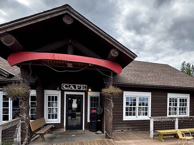 The Rustic Inn Cafe welcomes you with that classic North Shore charm that makes your GPS feel unnecessary.