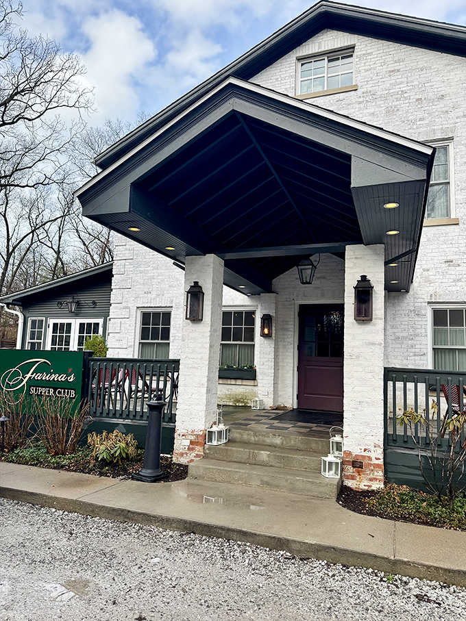 That covered entrance isn't just architectural flair; it's your portal to feeling fancy for an evening.