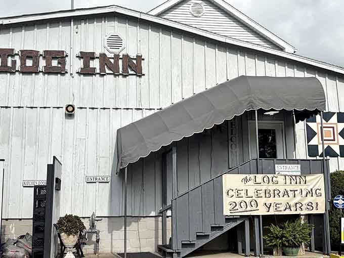 That "Celebrating 200 Years" sign isn't bragging, it's just stating facts about Indiana's oldest restaurant.
