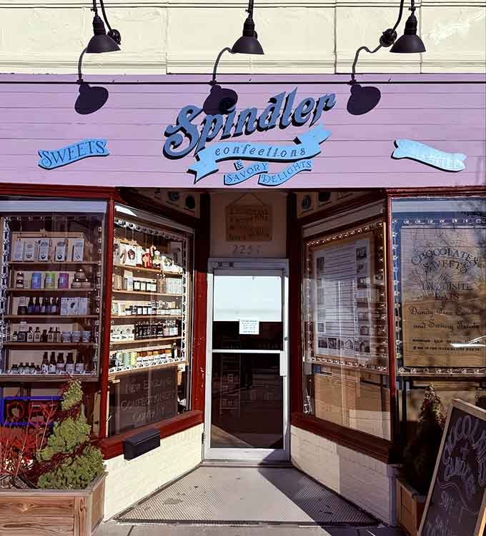 That pink and purple storefront isn't just charming&mdash;it's your official invitation to candy paradise in Cambridge.