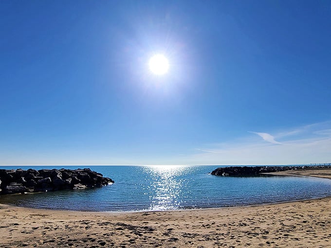 When the sun hits Lake Michigan just right, it sparkles like someone spilled a million diamonds.