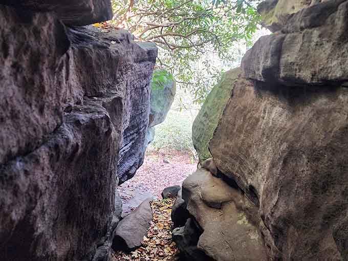 When towering rock walls create natural hallways, you know Mother Nature's been showing off her architectural skills.