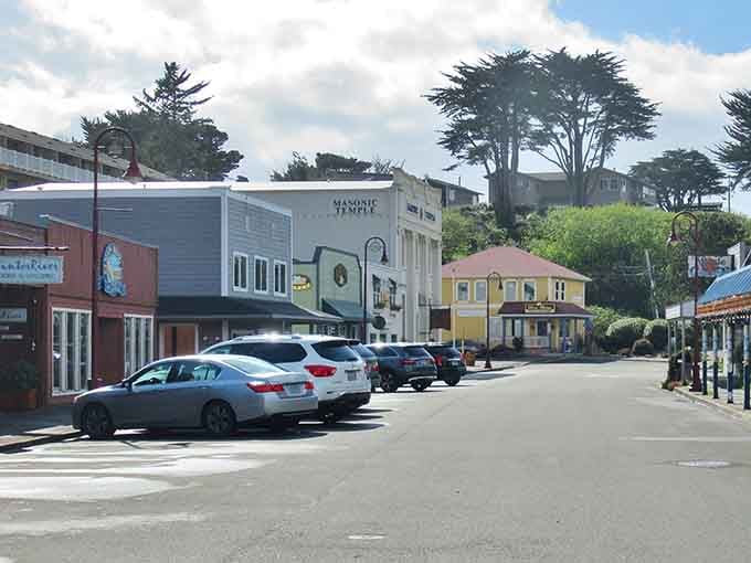 Downtown Bandon proves that charming coastal towns don't need corporate chains to thrive beautifully.