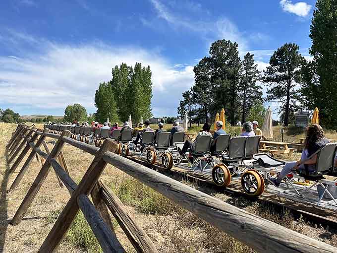Pedaling into pure Colorado joy, one railroad track at a time, with mountain views included.