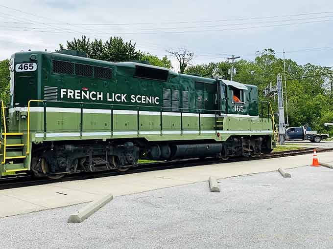 That distinctive green and cream locomotive isn't just for show &ndash; it's your ticket to Indiana's most scenic adventure.