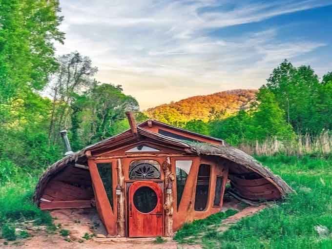 Step straight into your favorite fairytale when you visit this magical, handcrafted dwelling nestled perfectly in nature's quiet embrace.