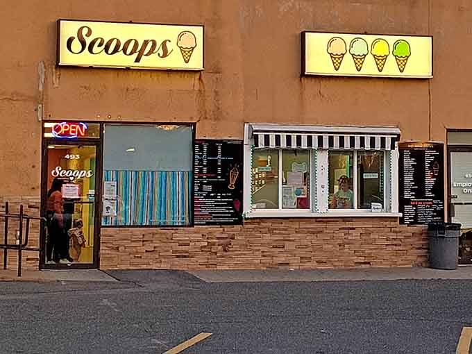 The cheerful storefront that's about to change your entire understanding of what ice cream can be.