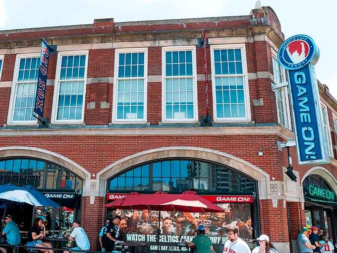This massive sports bar spans multiple levels in a historic Fenway building, offering the ultimate game-watching experience for Boston fans.