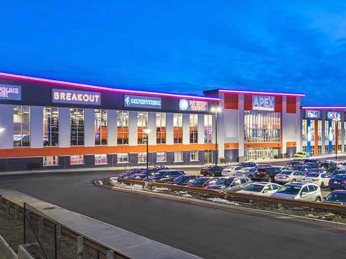 When a building lights up like a carnival at dusk, you know serious fun is happening inside those walls.