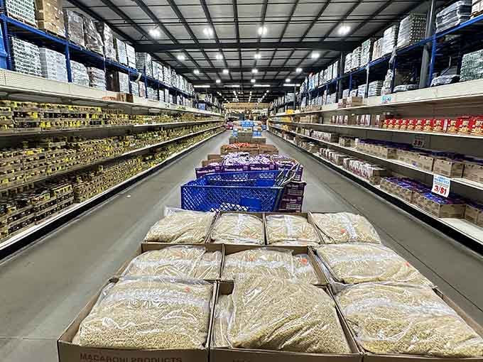 Warehouse-style shopping meets treasure hunt vibes in aisles so organized you'll actually enjoy browsing for hours.