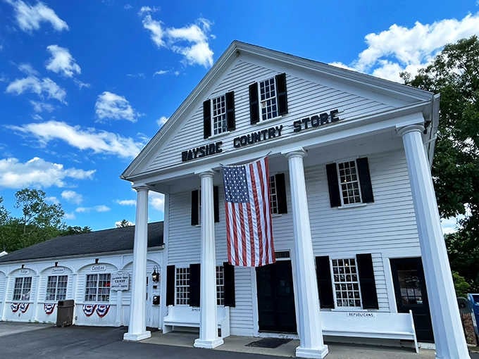 That classic New England facade isn't just pretty, it's a promise of the treasure hunt waiting inside.