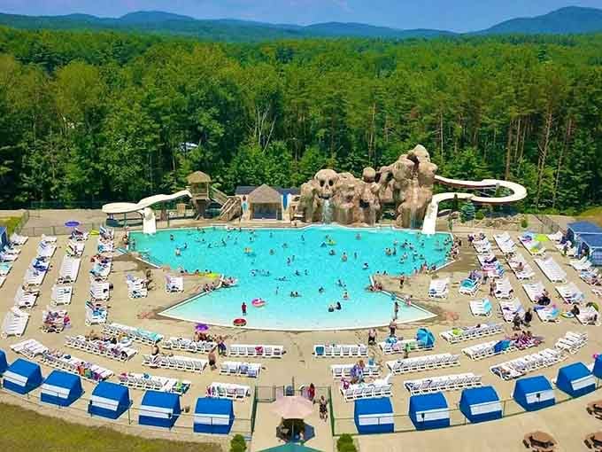 When someone builds a tropical paradise in the Adirondacks, complete with mountain views that'll make your jaw drop.