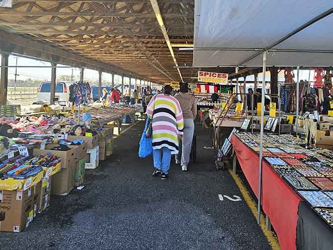 Under those open-air canopies, the real treasure hunting begins, where every table holds the promise of your next great find.
