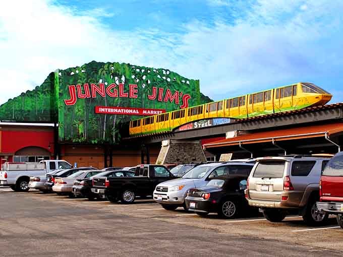 That monorail isn't going anywhere, but your taste buds are about to travel the world.