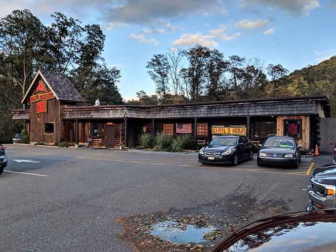 When a converted barn has a parking lot this full, you know something special is happening inside those wooden walls.