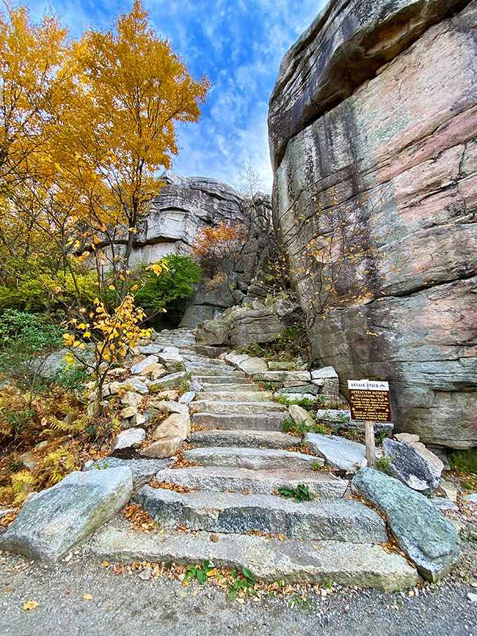 Those white cliffs aren't in Dover&mdash;they're right here in New York, proving nature has a flair for drama.