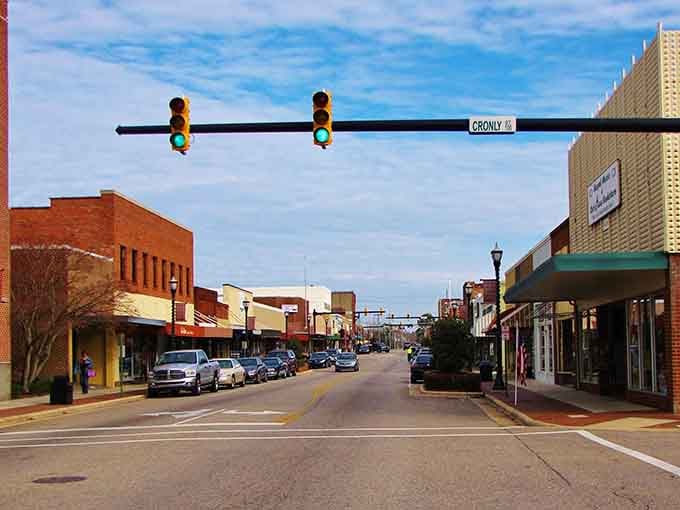 Main Street looks exactly like it should: unpretentious, functional, and blissfully free of overpriced coffee shops charging seven dollars per cup.