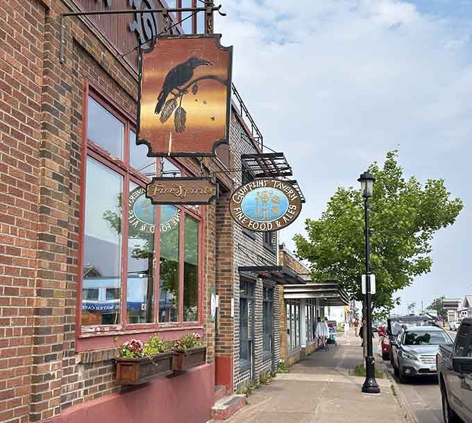 That classic brick facade has seen more history than your average building, and now it feeds hungry people instead of counting their money.