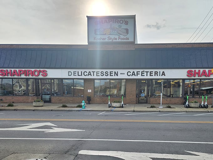 That iconic sign isn’t just calling you, it’s practically singing a siren song of sandwiches and salvation at Shapiro’s.