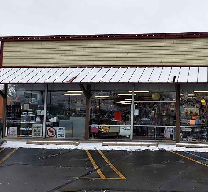 Through those windows lies a wonderland where your grandmother's attic met a time capsule and decided to open a store.