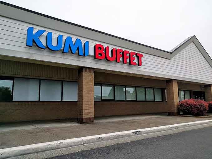 That bold blue and red signage isn't just announcing a restaurant &ndash; it's declaring a full-scale flavor invasion.
