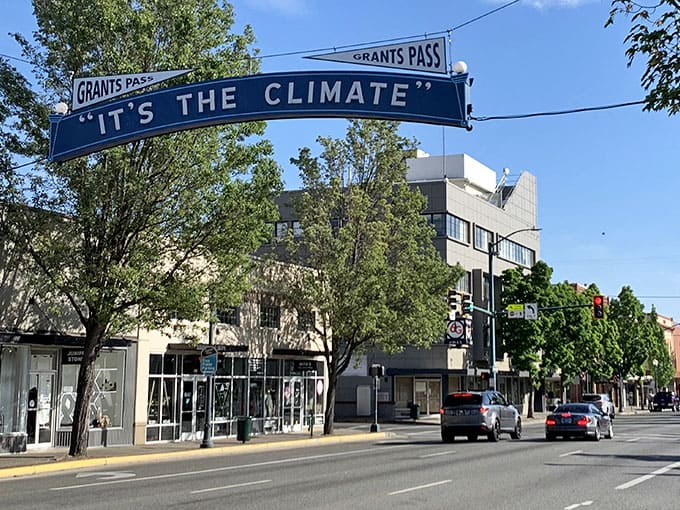 Downtown Grants Pass proves that wide, tree-lined streets and a relaxed pace still exist somewhere in America.