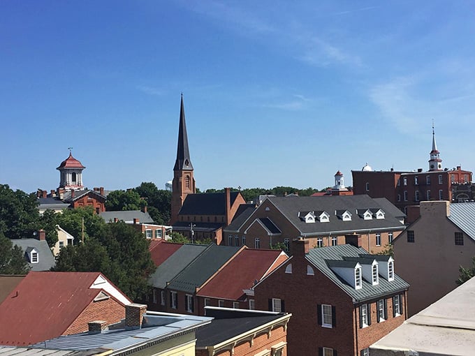 Frederick's skyline tells stories through steeples and rooftops that have watched generations come and go.