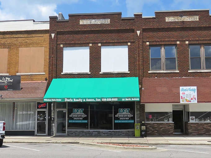 Century-old storefronts still standing proud, proving good architecture never goes out of style or needs rebooting.