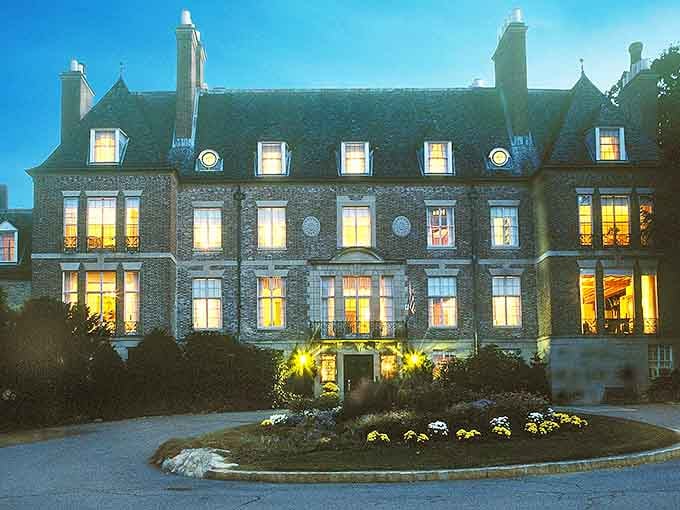 When the mansion looks this mysterious at twilight, you half expect Miss Scarlet to answer the door.