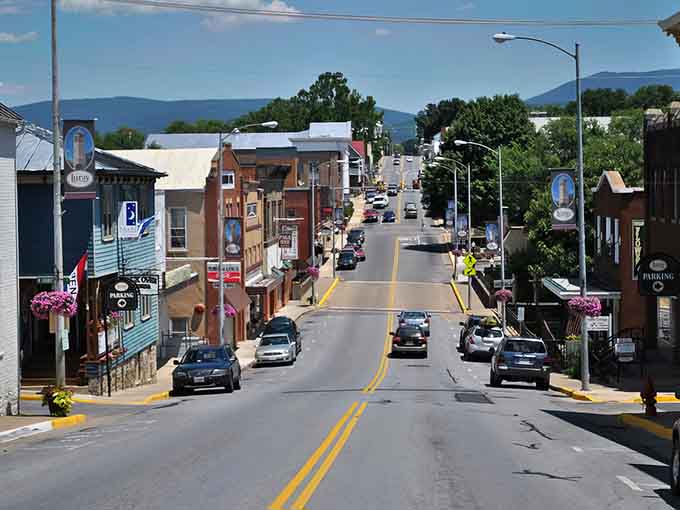 Mountains framing Main Street like nature's own picture frame, this is small-town Virginia at its finest.